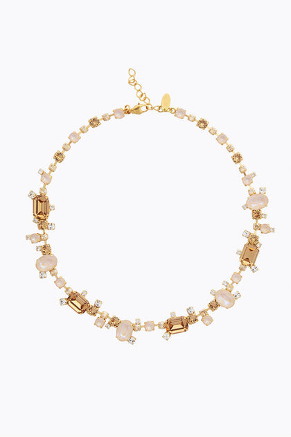 Caroline Svedbom - Mini Noora Necklace - Topaz Combo - Smykker – Nour ...